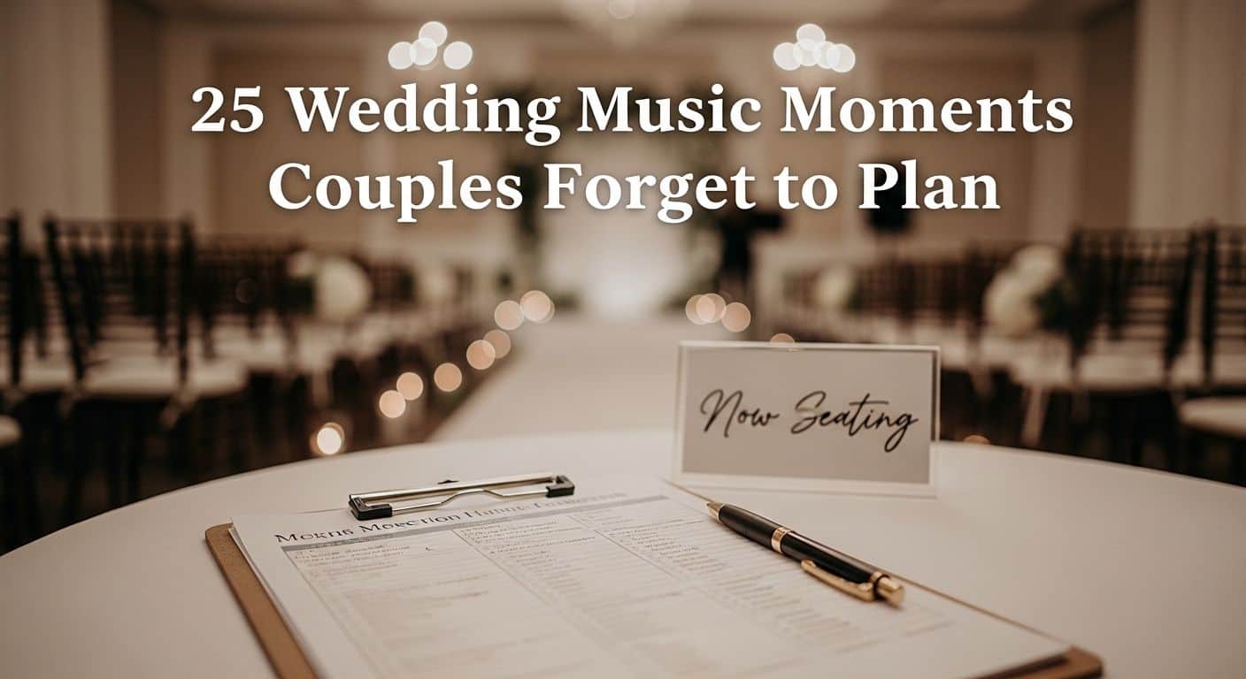 Top 25 Wedding Music Moments Couples Forget to Plan
